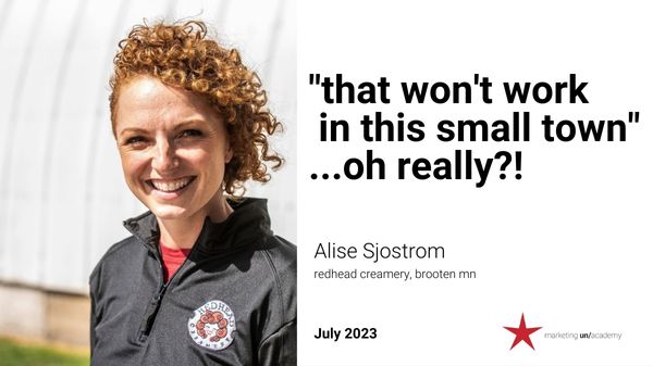 "That won't work in my small town.... oh really?!" featuring Alise Sjo ...